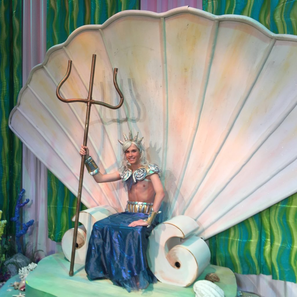 Triton sitting on throne – Set The Stage Atlanta